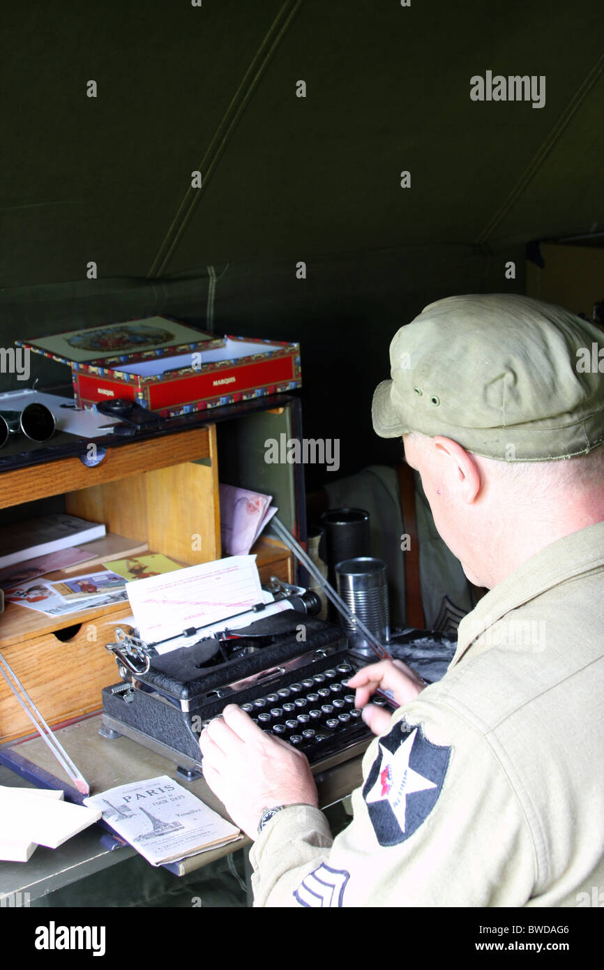 World war ii military reenactor hi-res stock photography and images - Alamy