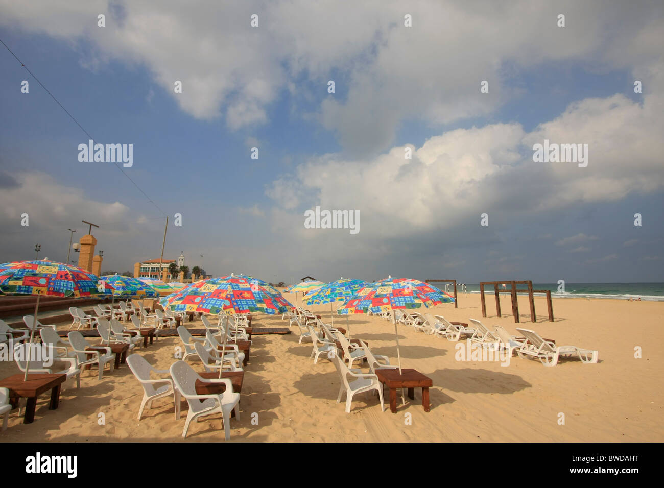 Israel, Coastal Plain, the sea front promenade in Ashdod Stock Photo ...