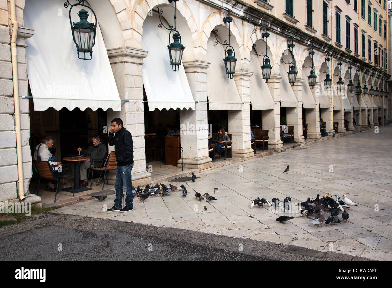 Corfu town liston arches hi-res stock photography and images - Alamy