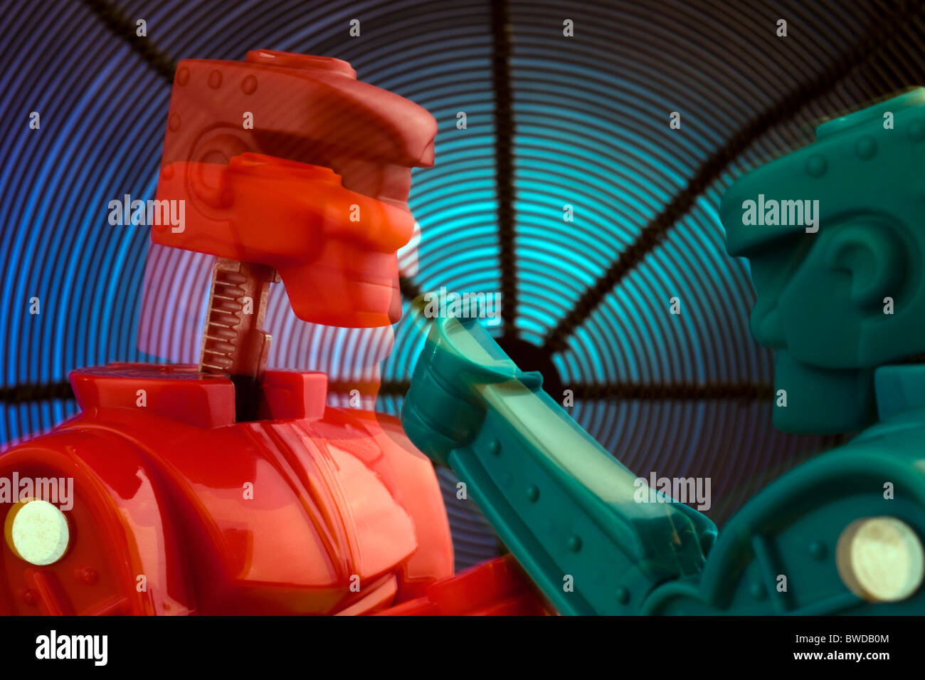 red and blue, concept, conceptual,An artistic view of "Rock 'em Sock ...