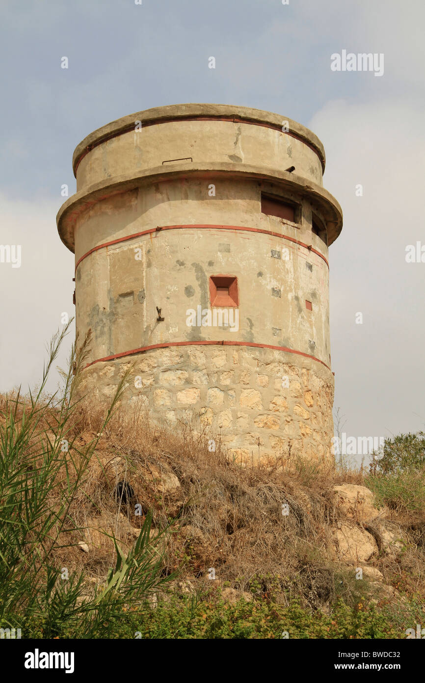 Israel, Southern Coastal Plain, British pillbox position in Ad Halom ...