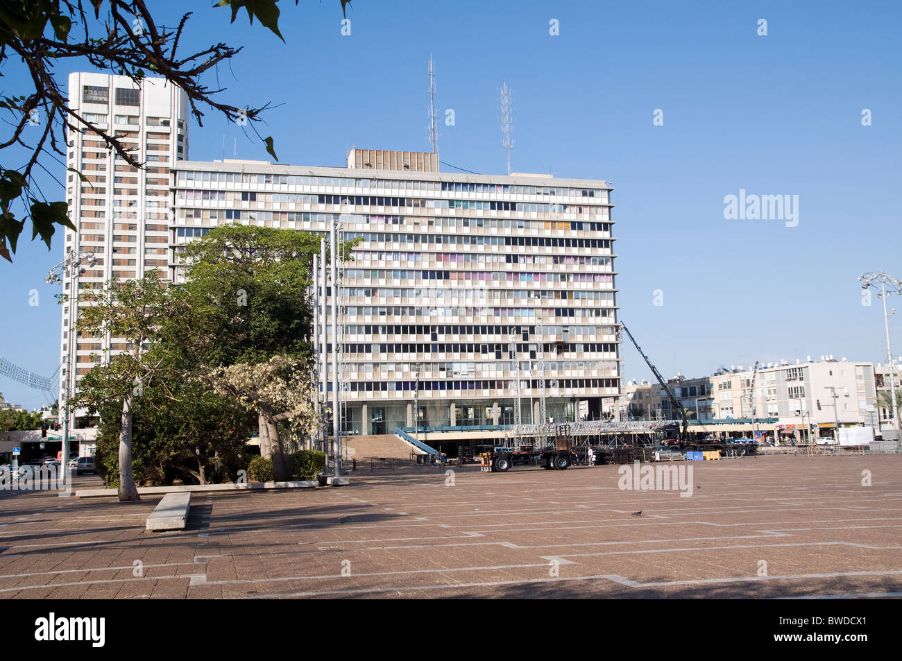 Cityhall rabin square hi-res stock photography and images - Alamy