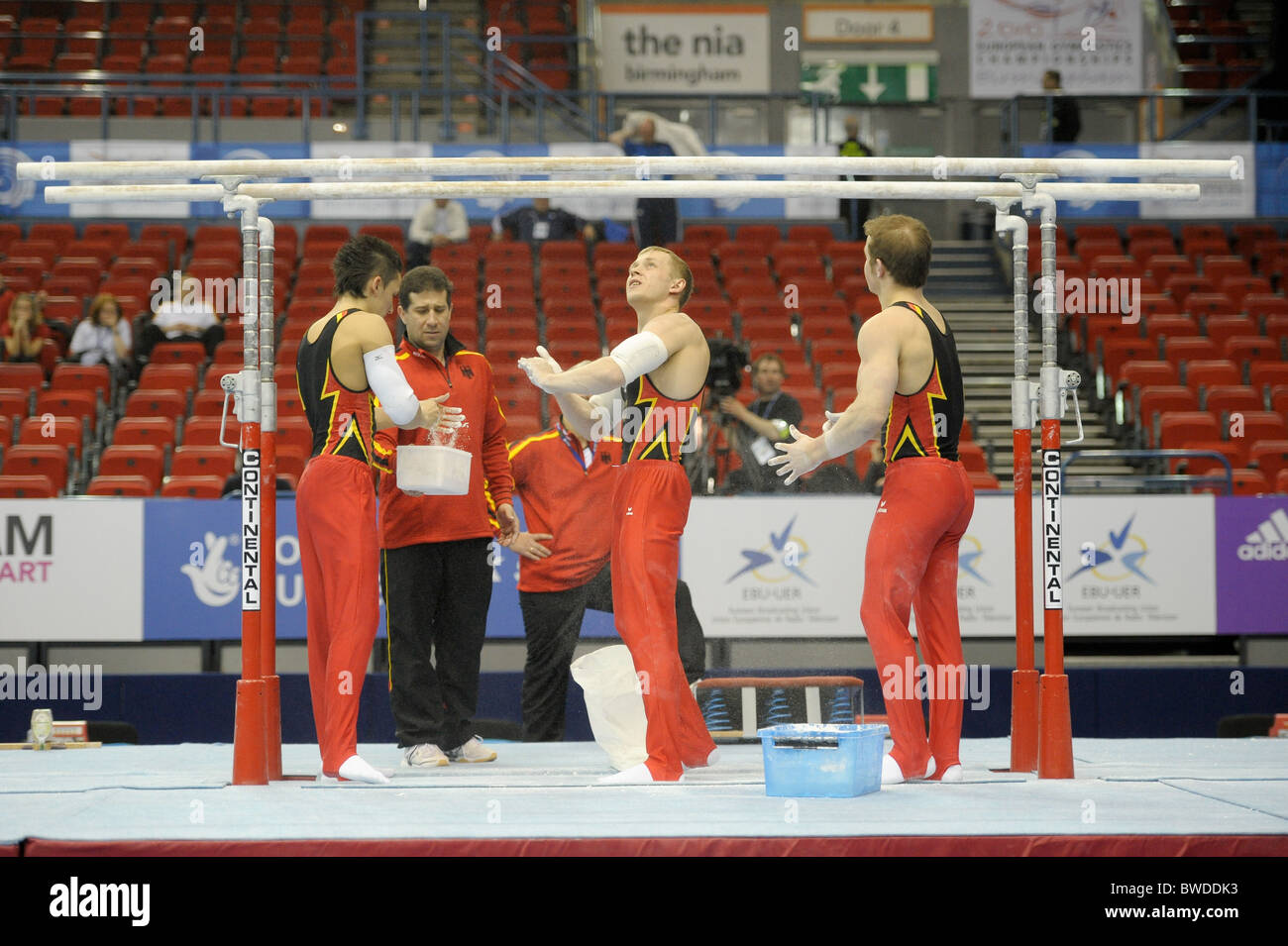 European Gymnastic Championships 2010.Birmingham NIA. Mens Podium ...