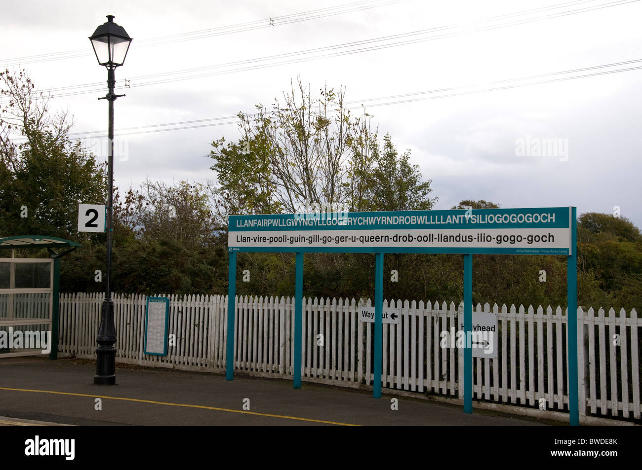 Llanfair pg railway station sign hi-res stock photography and images ...