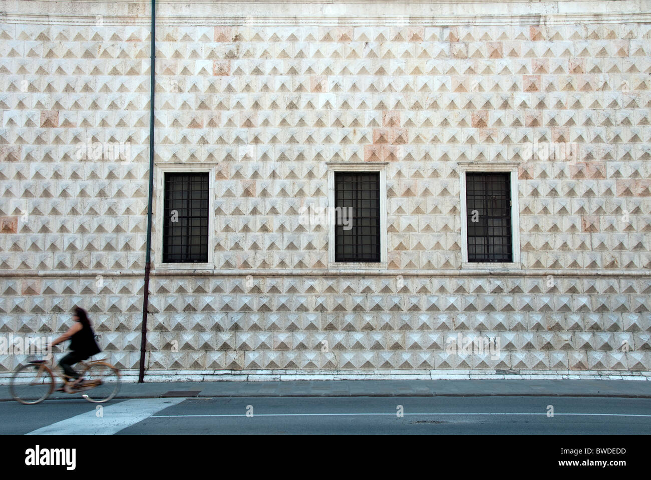 Diamond rustication on the Palazzo dei Diamanti, Ferrara Stock Photo ...
