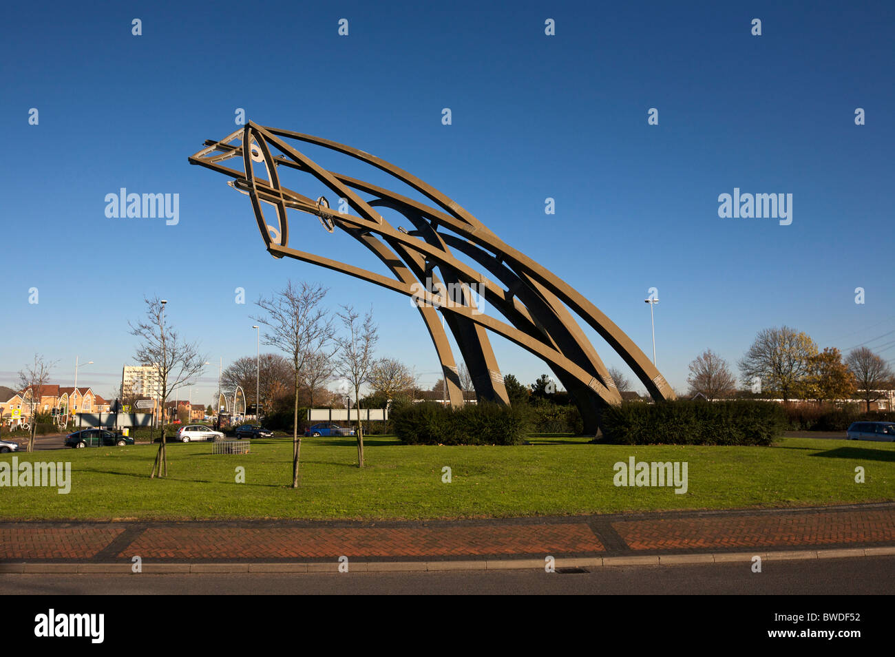 Spitfire Island Sentinel Sculpture Castle Bromwich Birmingham West ...