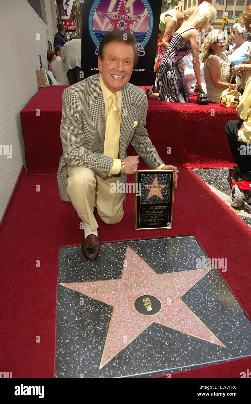 Star on the Hollywood Walk of Fame for Wink Martindale Stock Photo - Alamy