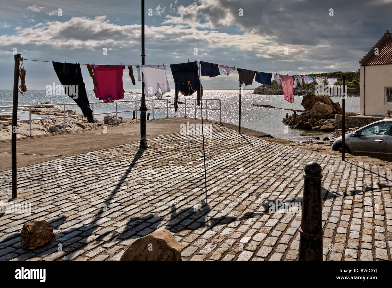 Drying the washing Stock Photo - Alamy