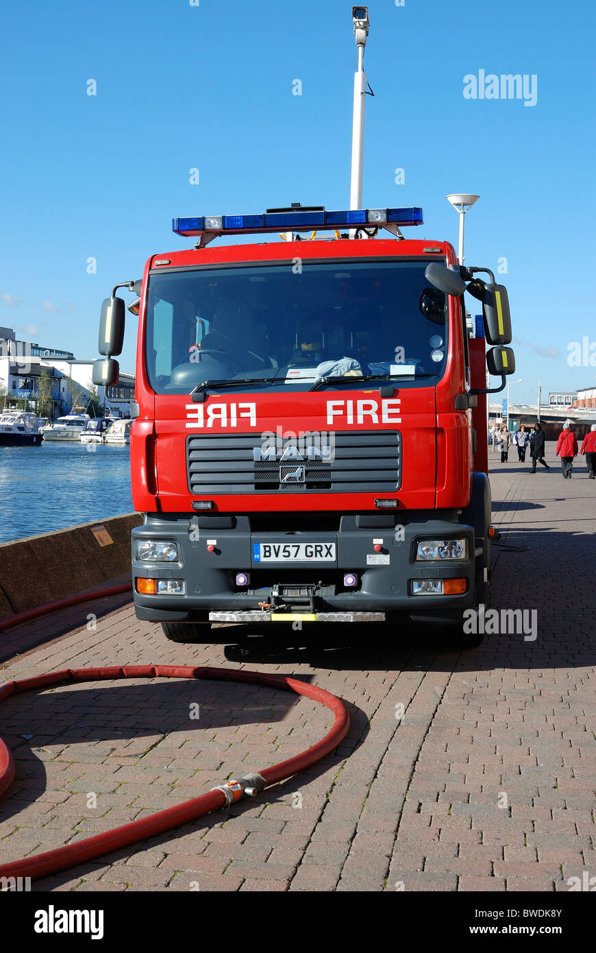 Fire engine Lincoln england uk Stock Photo - Alamy