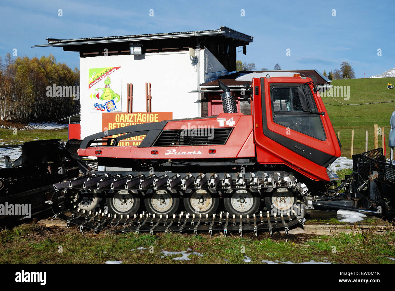 snow tractor seefeld Tirol Austria Stock Photo - Alamy