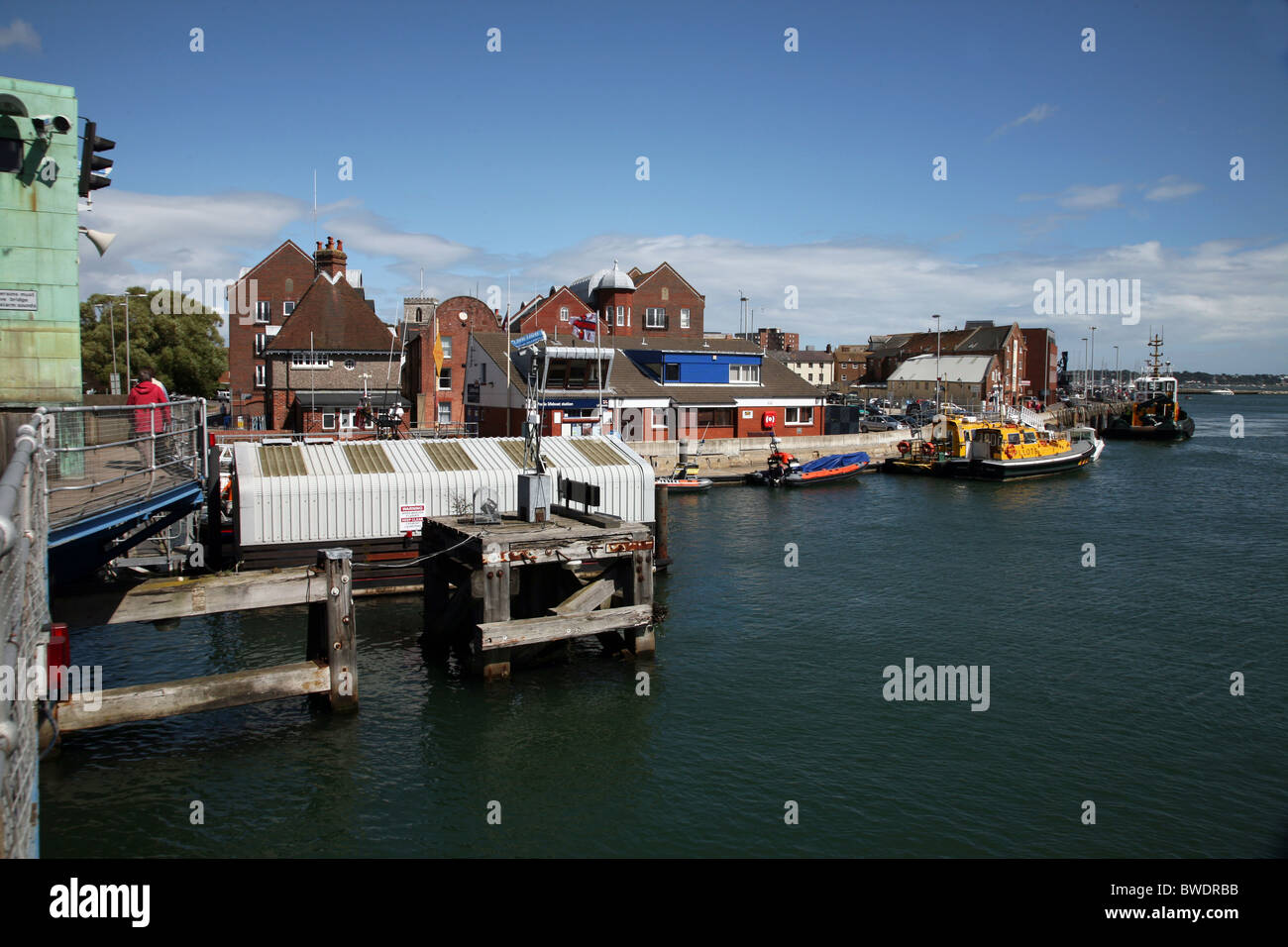 Poole Quay seen from Town Bridge Stock Photo - Alamy