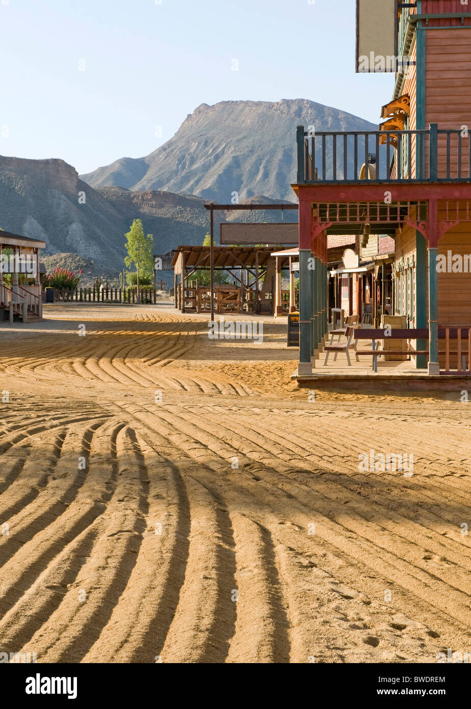 Movie Set at Mini Hollywood, Almeria, Andalusia, Spain Stock Photo - Alamy