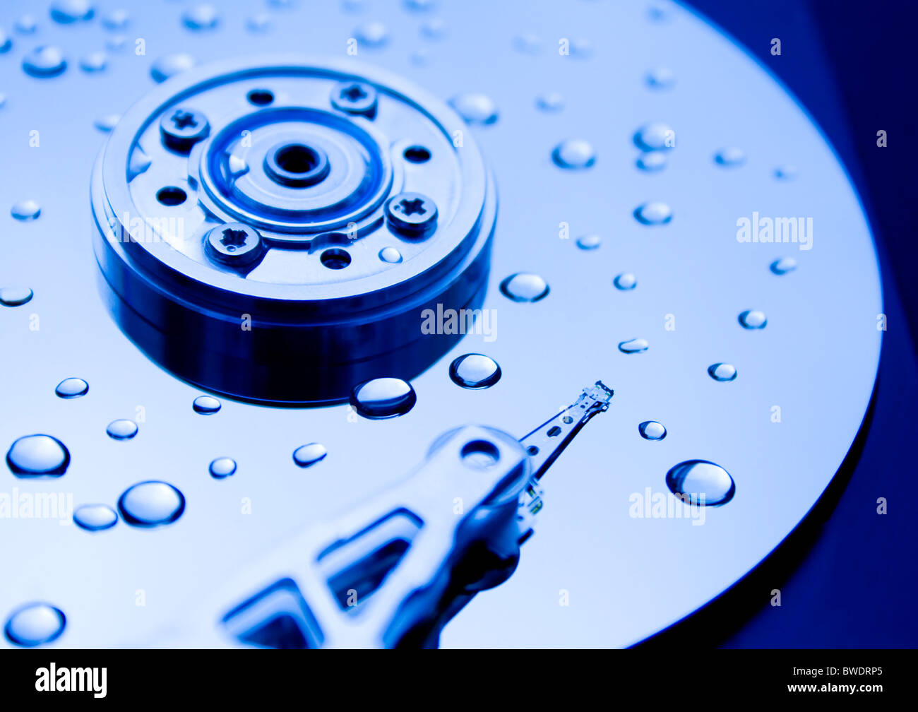 Read/write head of a computer hard drive Stock Photo - Alamy