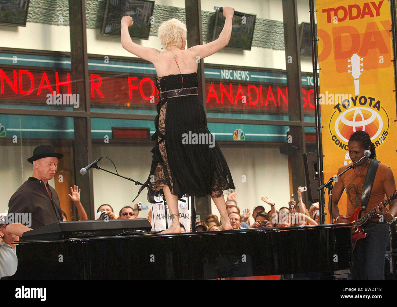 NBC's 'Today Show Summer Concert Series' with Cyndi Lauper Stock Photo ...