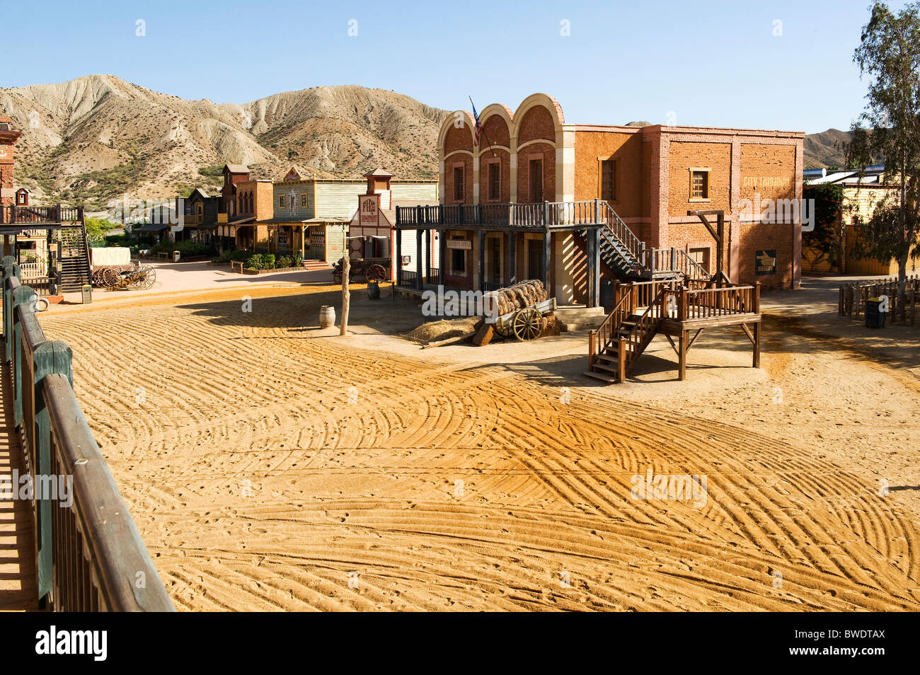 Movie Set at Mini Hollywood, Almeria, Andalusia, Spain Stock Photo - Alamy