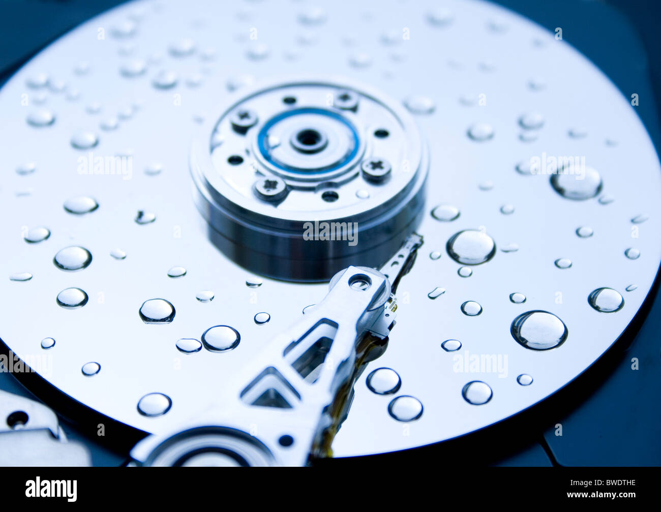 Read/write head of a computer hard drive Stock Photo - Alamy