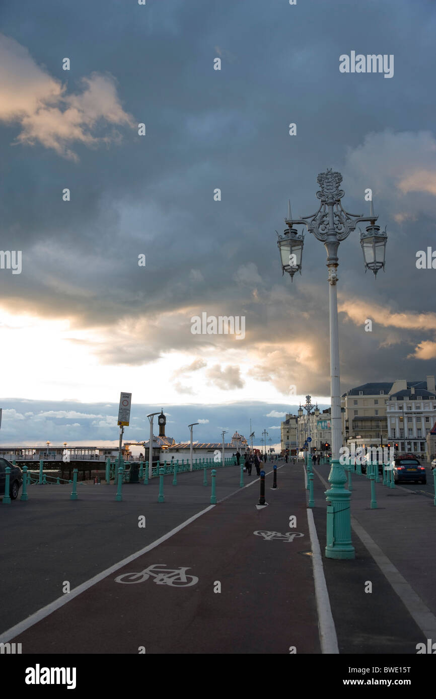 Cycle Lane in Brighton Stock Photo - Alamy