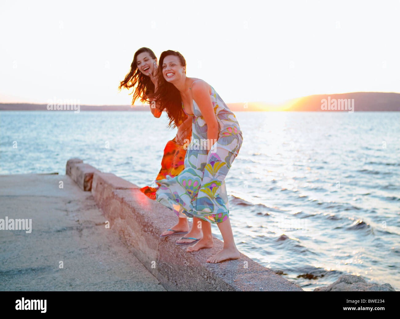 Women at the beach Stock Photo - Alamy