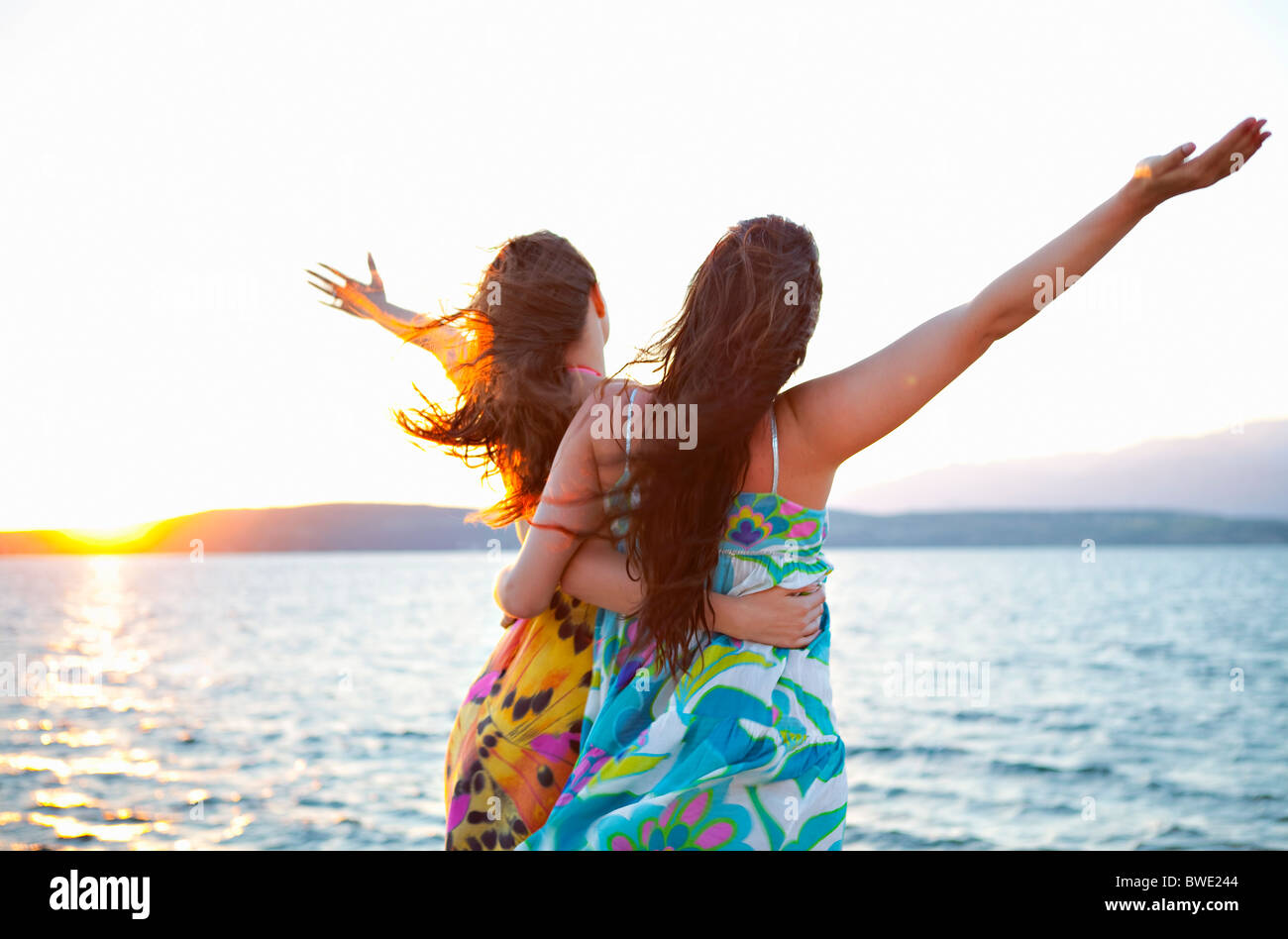 Women at the beach Stock Photo - Alamy