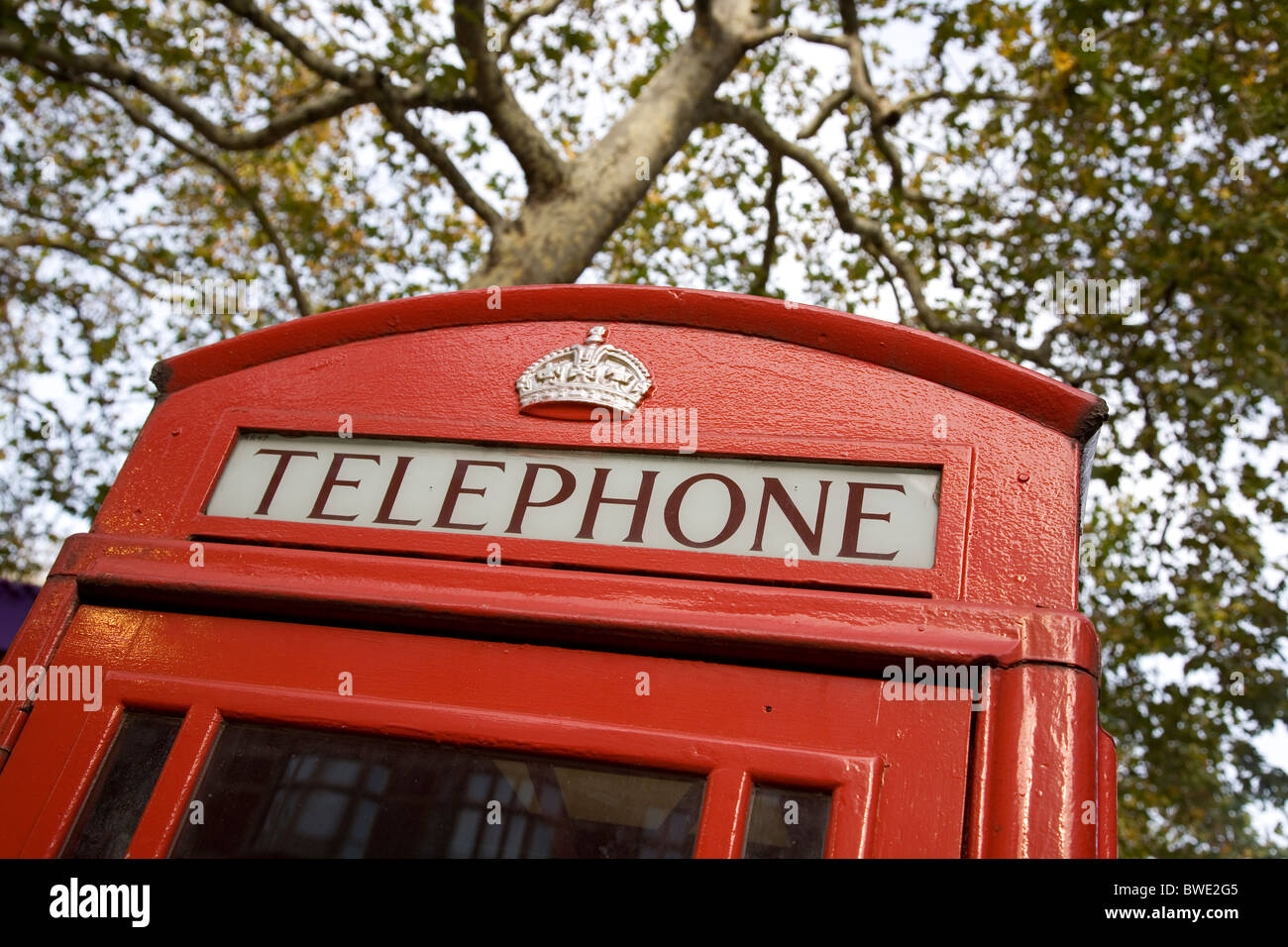 Old Red Telephone Box Stock Photo - Alamy