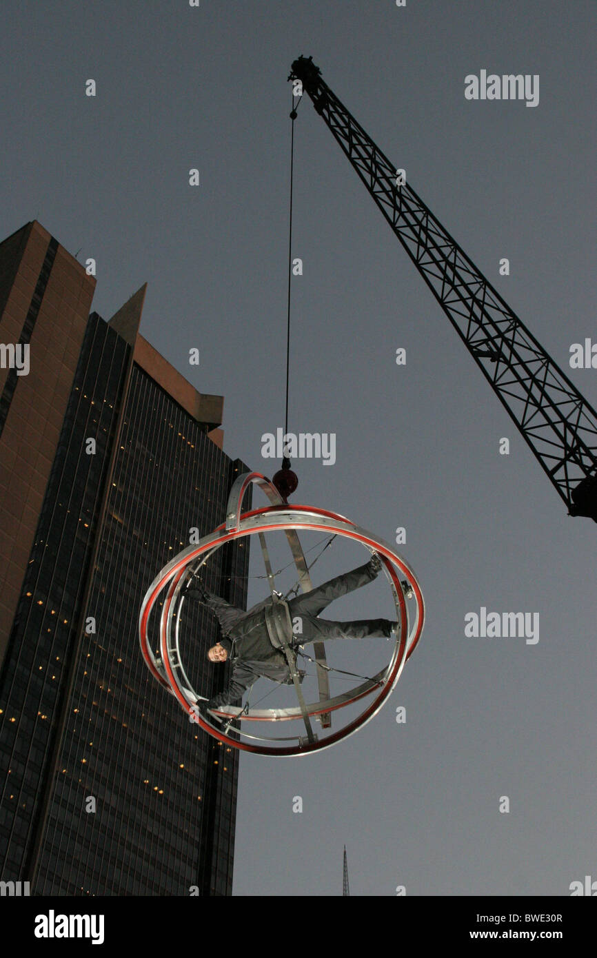 David Blaine Gyroscope Escape Stunt to Promote TARGET and Benefit ...