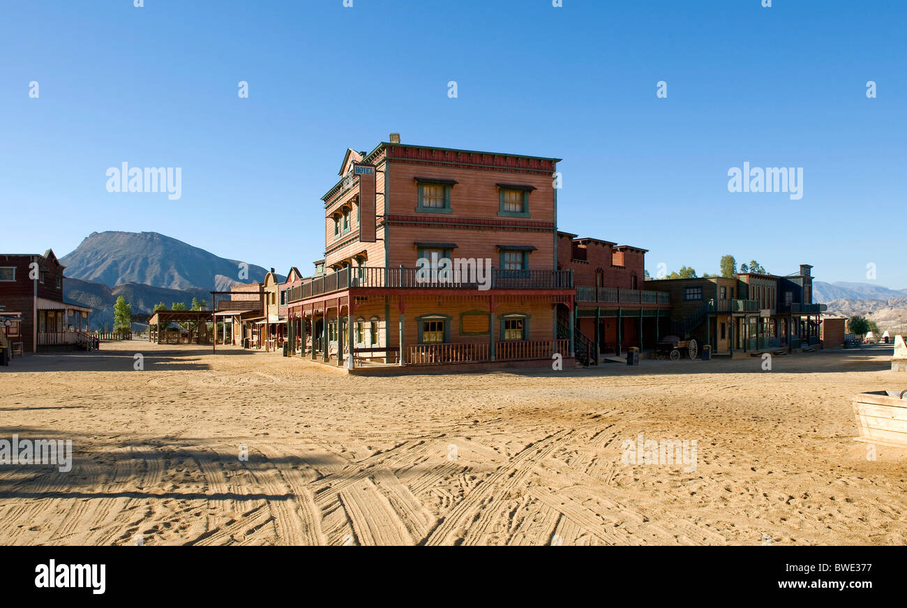 Movie Set at Mini Hollywood in Almeria , Andalusia, Spain Stock Photo ...