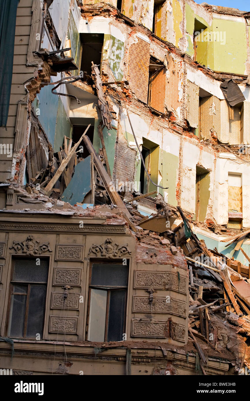 Building being torn down for modern development on Zoological Street ...