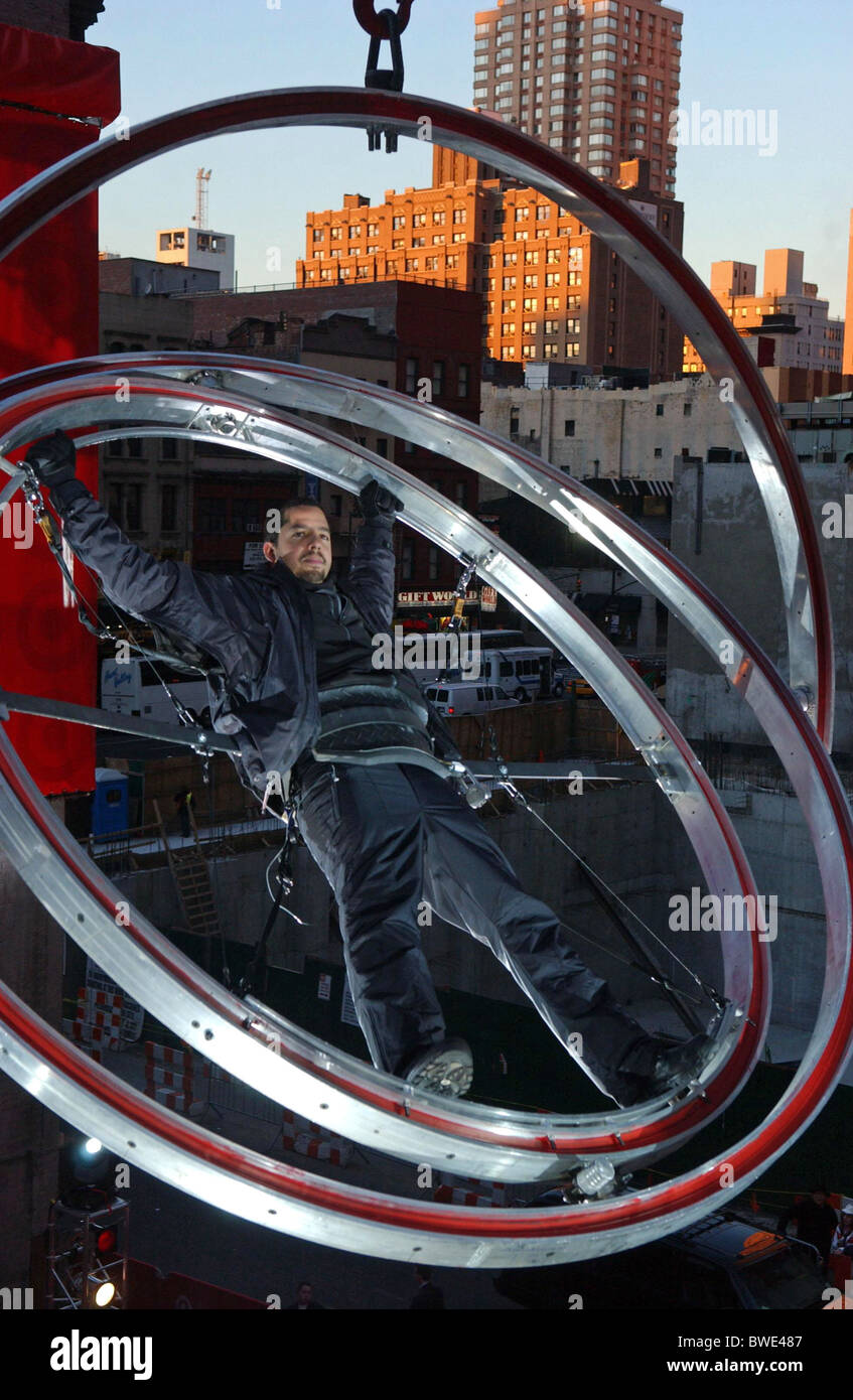 Gyroscope Escape Stunt by David Blaine to Promote TARGET and Benefit ...