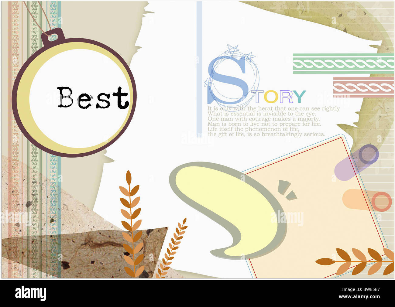 illustration of best story board Stock Photo - Alamy