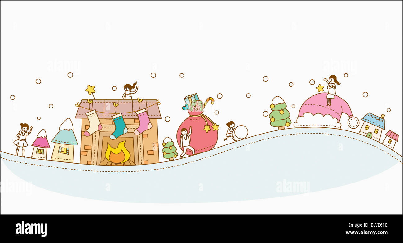 Outdoor bonfire illustration hi-res stock photography and images - Alamy