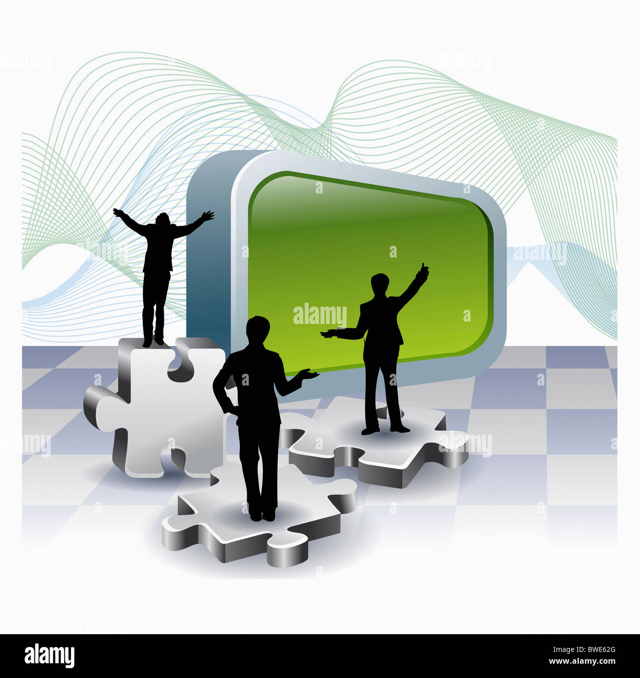 illustration of business and solution Stock Photo - Alamy