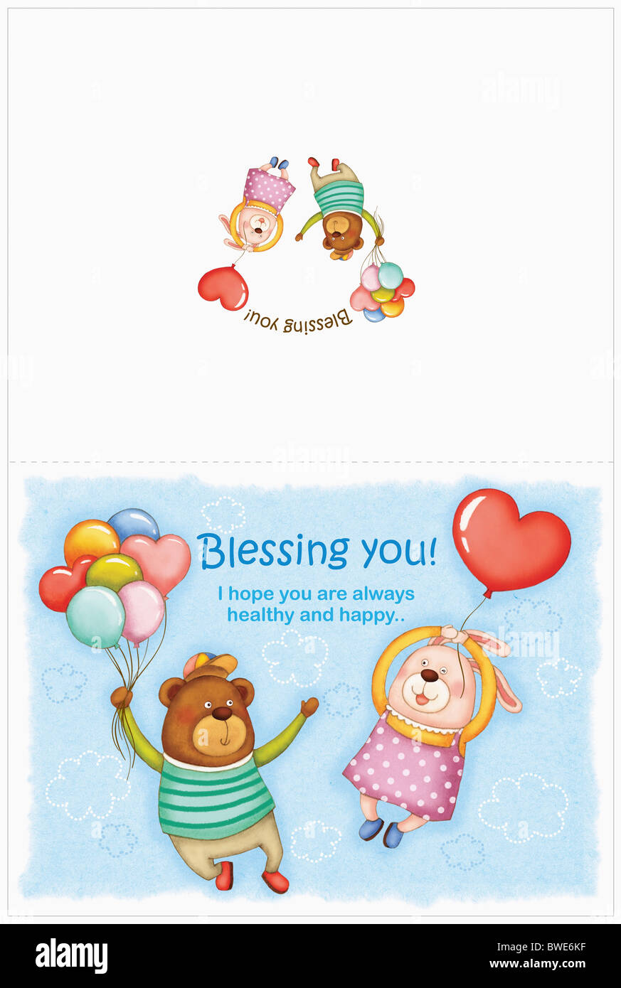 illustration of greeting cards Stock Photo - Alamy