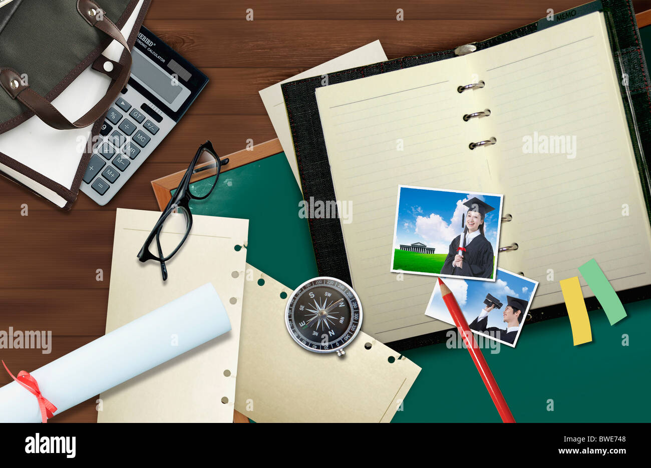students and the study plan Stock Photo - Alamy