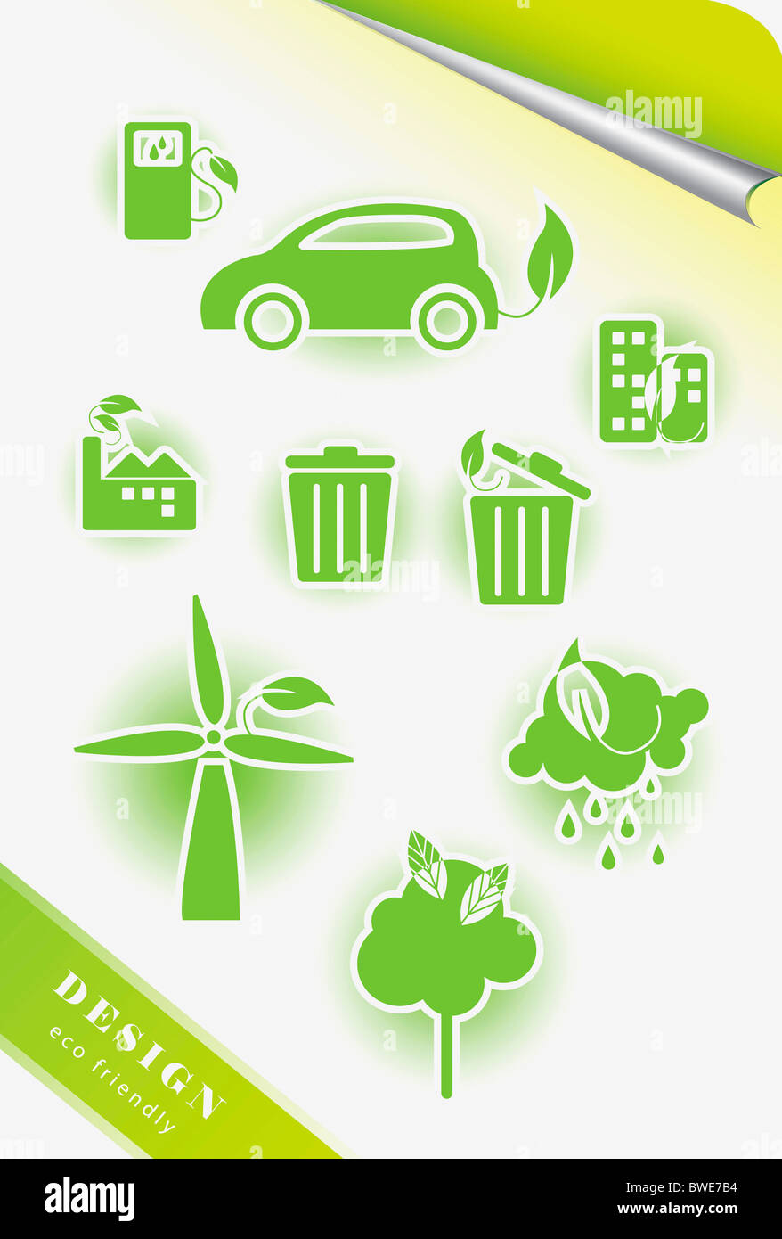 eco friendly icons Stock Photo - Alamy
