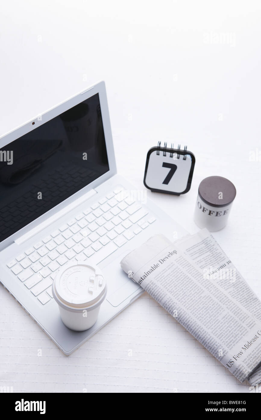 morning life with coffee Stock Photo - Alamy