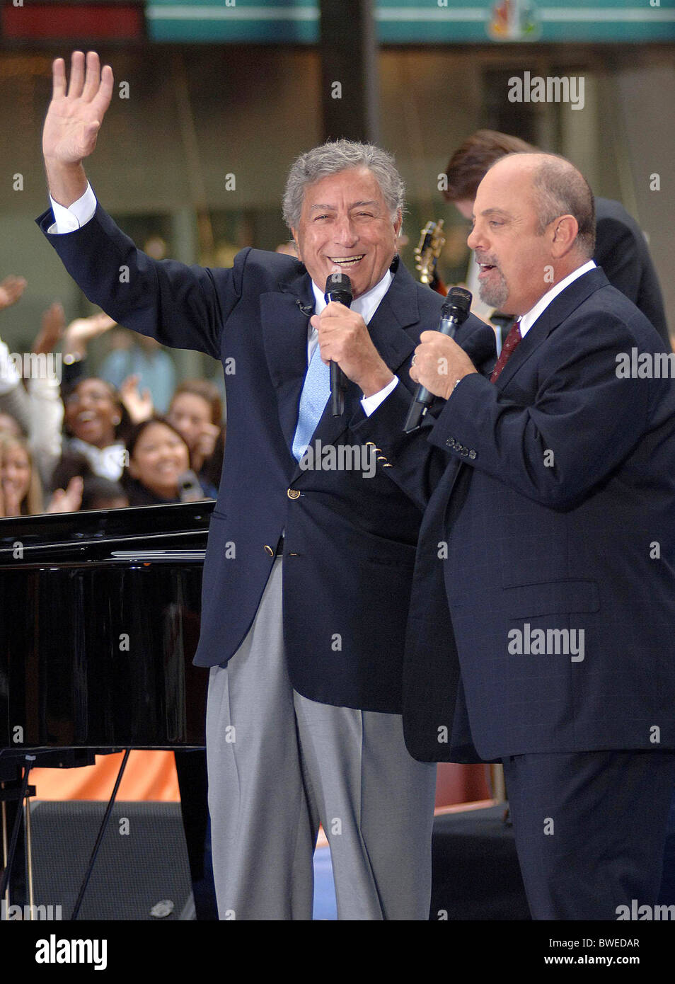 NBC Today Show with Tony Bennett and Billy Joel in Concert Stock Photo ...
