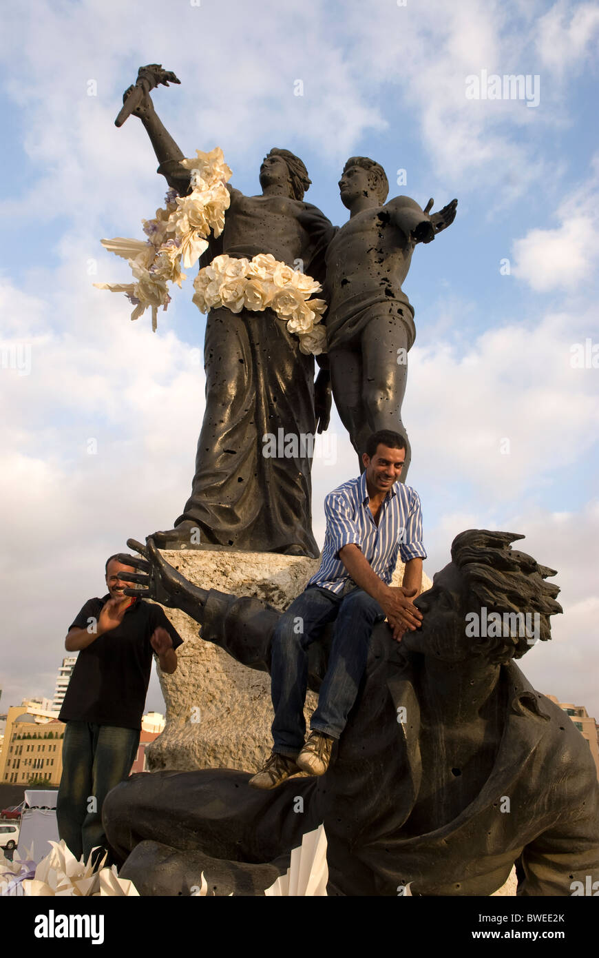 Martyr's square beirut statue High Resolution Stock Photography and ...