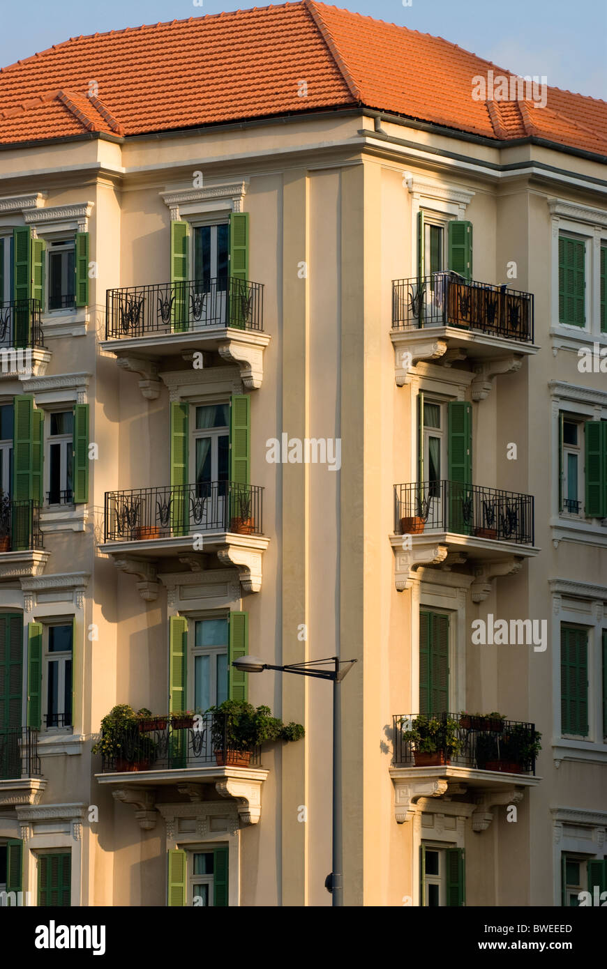 Newly restored building in Saifi Village, Downtown, Beirut, LEBANON ...
