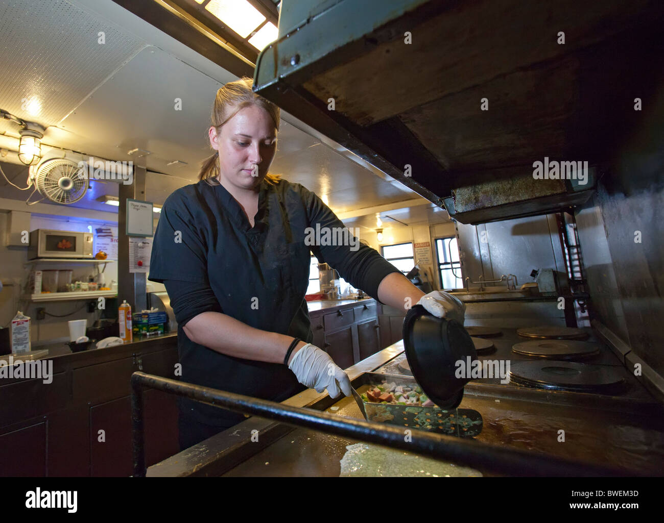 Cook on Lake Michigan Car Ferry Stock Photo - Alamy