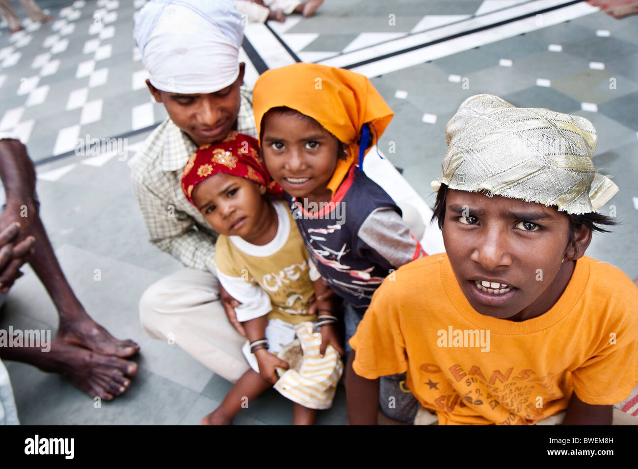 Indian temple children hi-res stock photography and images - Alamy