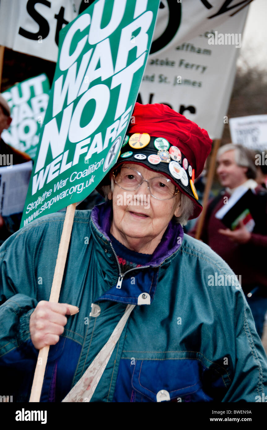 Older woman protesting hi-res stock photography and images - Alamy