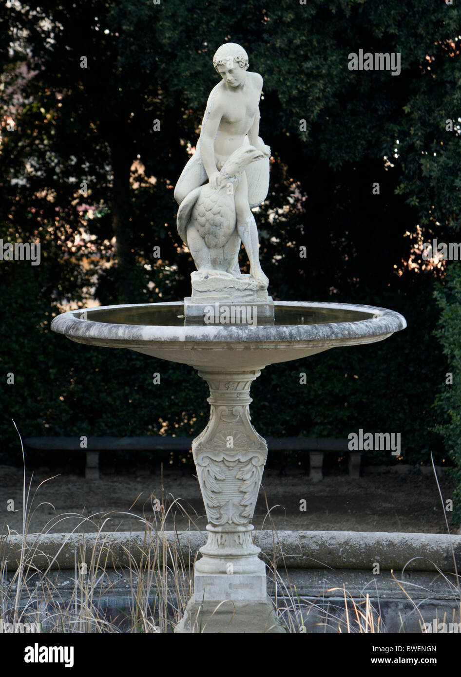 Statue By Battista Lorenzi Of Ganymede Being Abducted By Zeus In The Form Of An Eagle To Serve