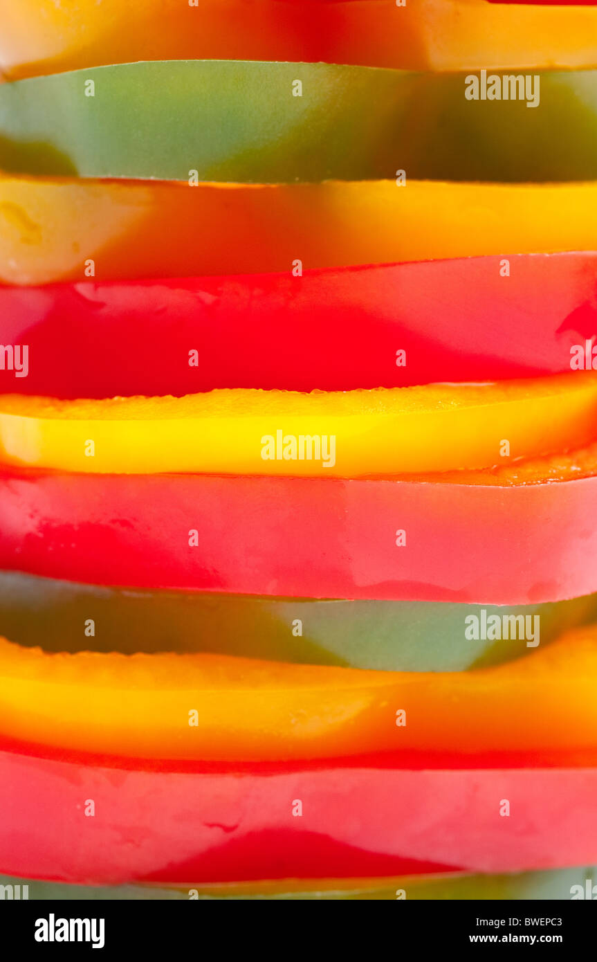 slice color pepper Stock Photo - Alamy