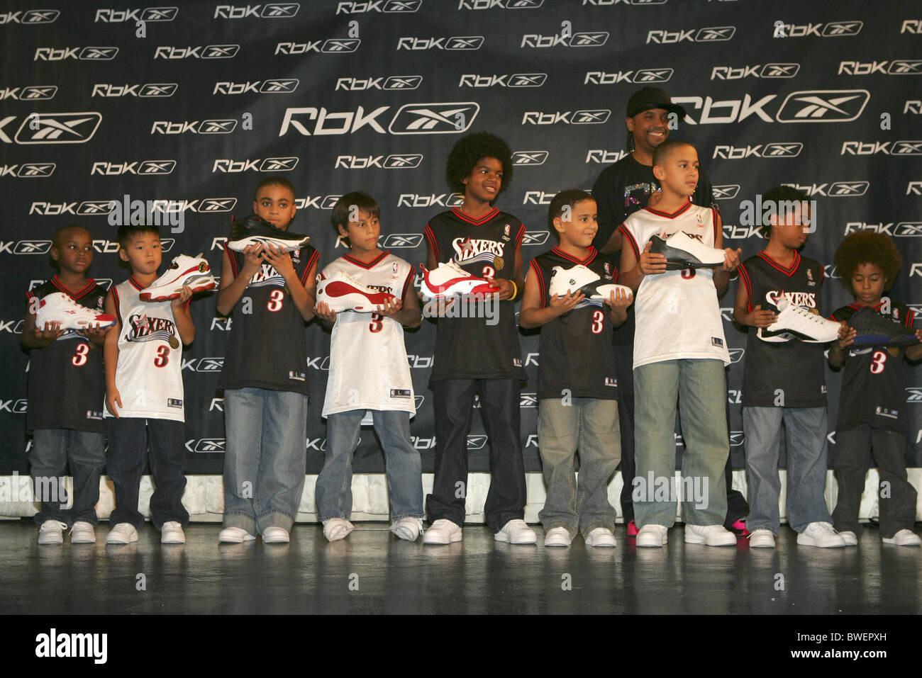 Rbk Allen Iverson Answer IX basketball shoe launch Stock Photo - Alamy