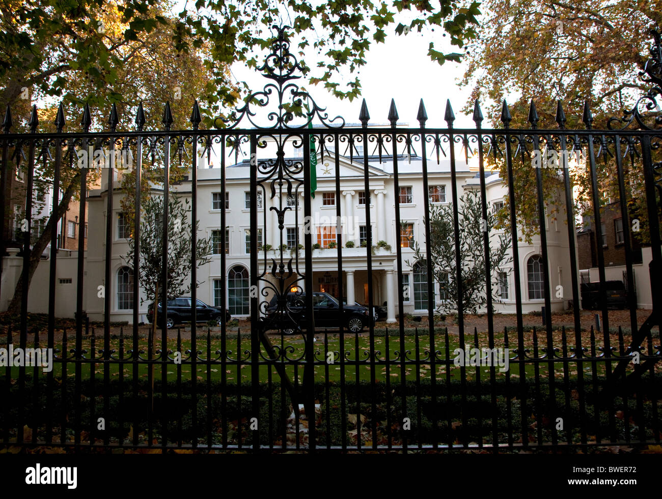 Residence of the Saudi Arabian ambassador, Mayfair, London Stock Photo ...
