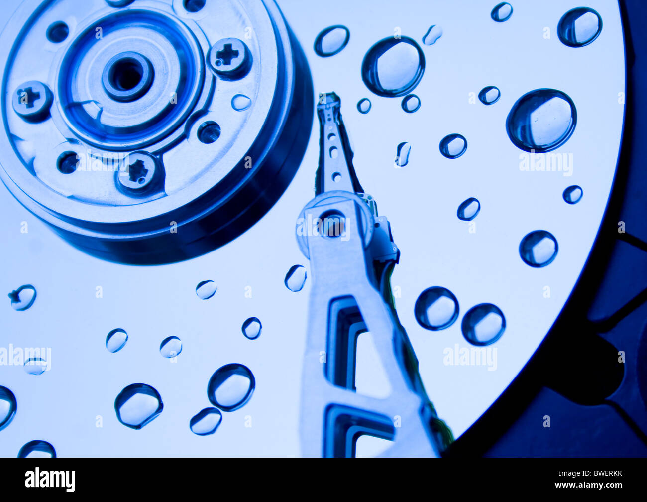 Read/write head of a computer hard drive Stock Photo - Alamy