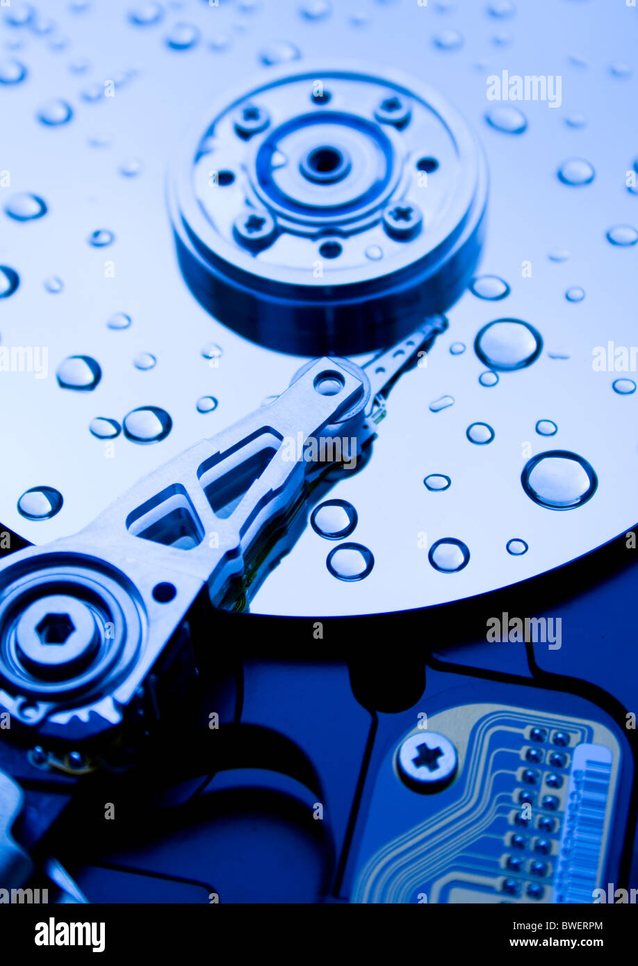 Read/write head of a computer hard drive Stock Photo - Alamy