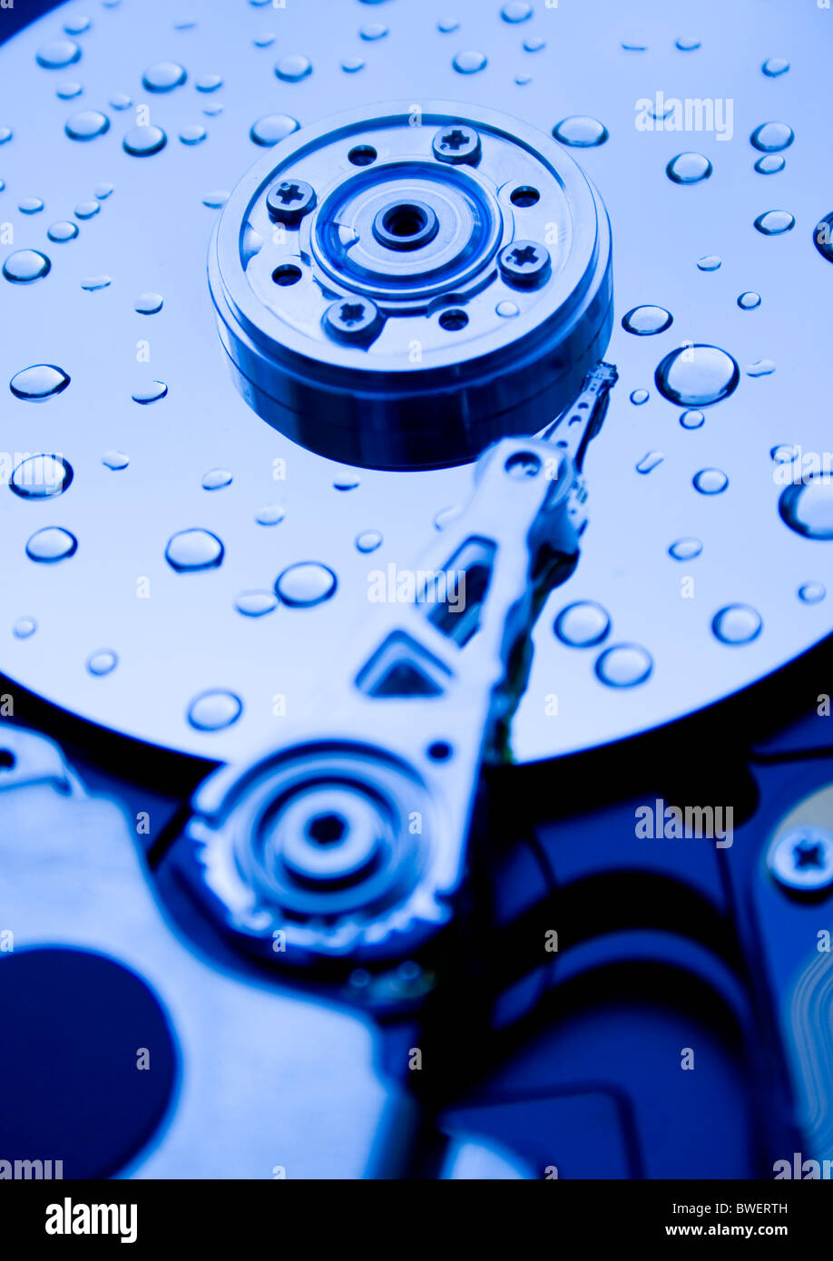 Read/write head of a computer hard drive Stock Photo - Alamy