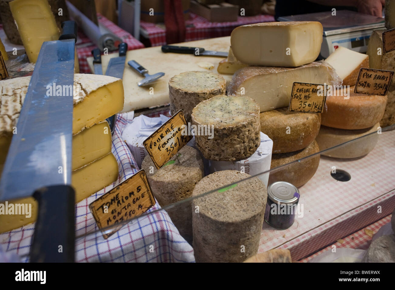 Close up, French Cheese, Food Festival, Paris, France, food festival ...