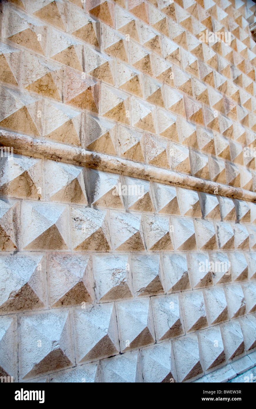 Diamond rustication on the Palazzo dei Diamanti, Ferrara Stock Photo - Alamy